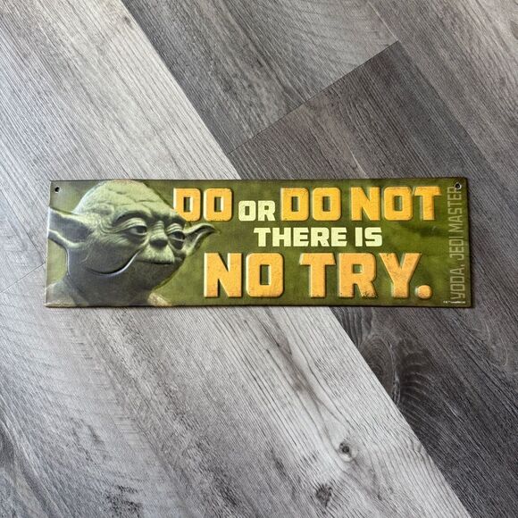 Star Wars | Wall Decor | Star Wars Yoda Home Decor Metal Wall Sign ...